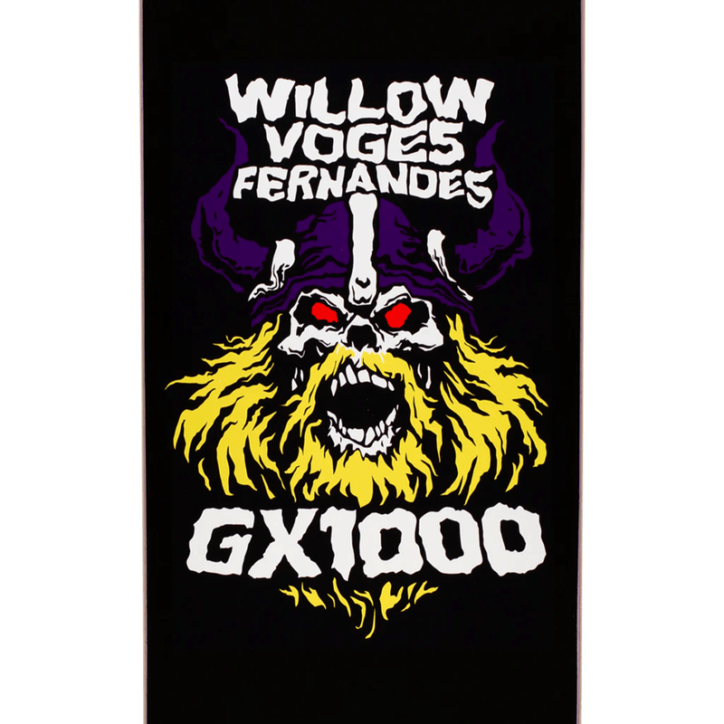 GX1000 Willow Viking Black Skateboard Deck - 8.375" | Embassy Boardshop